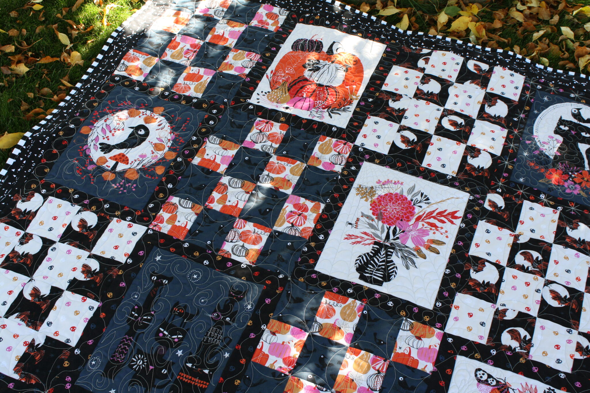 Full Moon Panel Quilt (Free Pattern) – Scrap Avenue Quilting